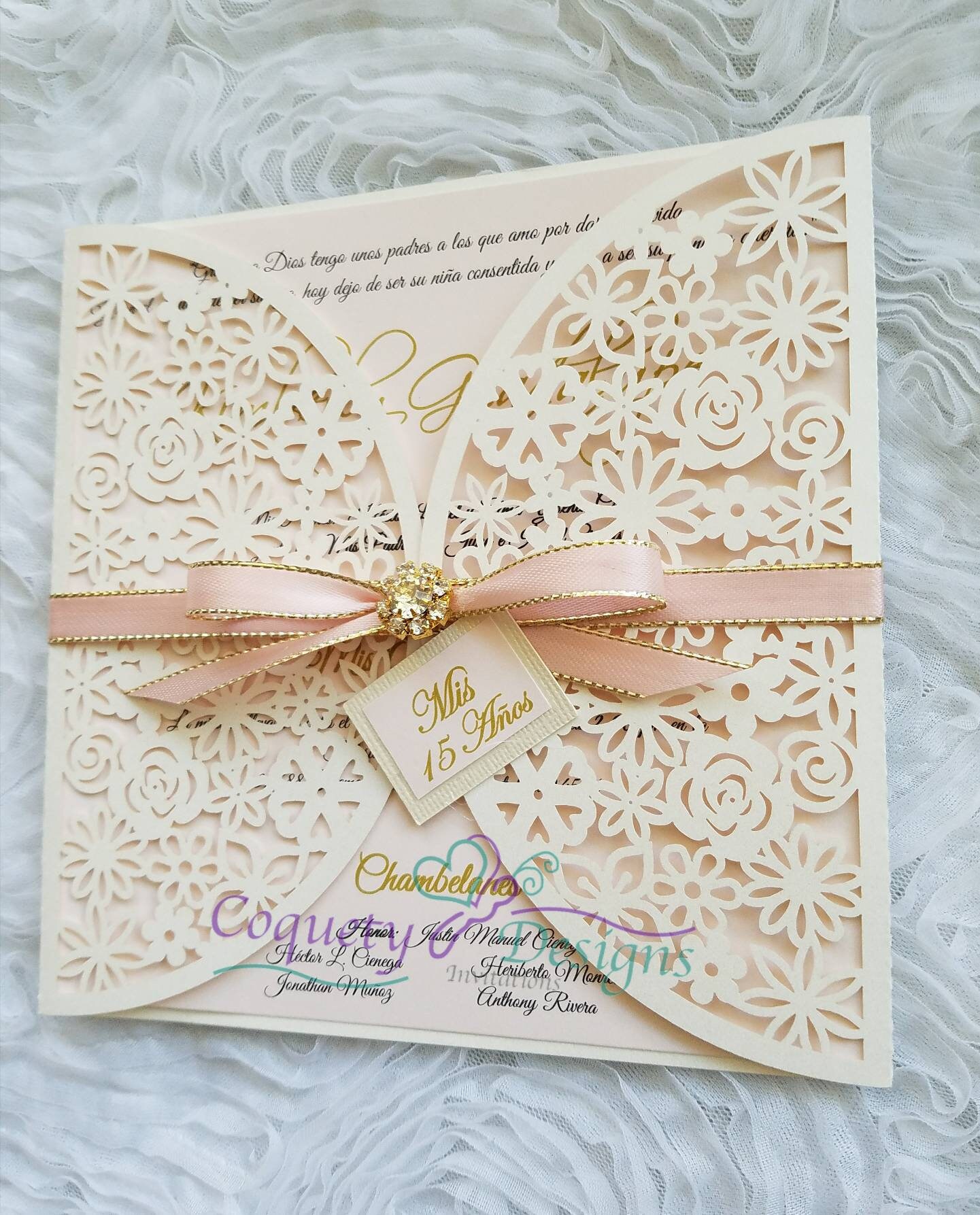 Beautiful Laser Cut Invitation | Etsy