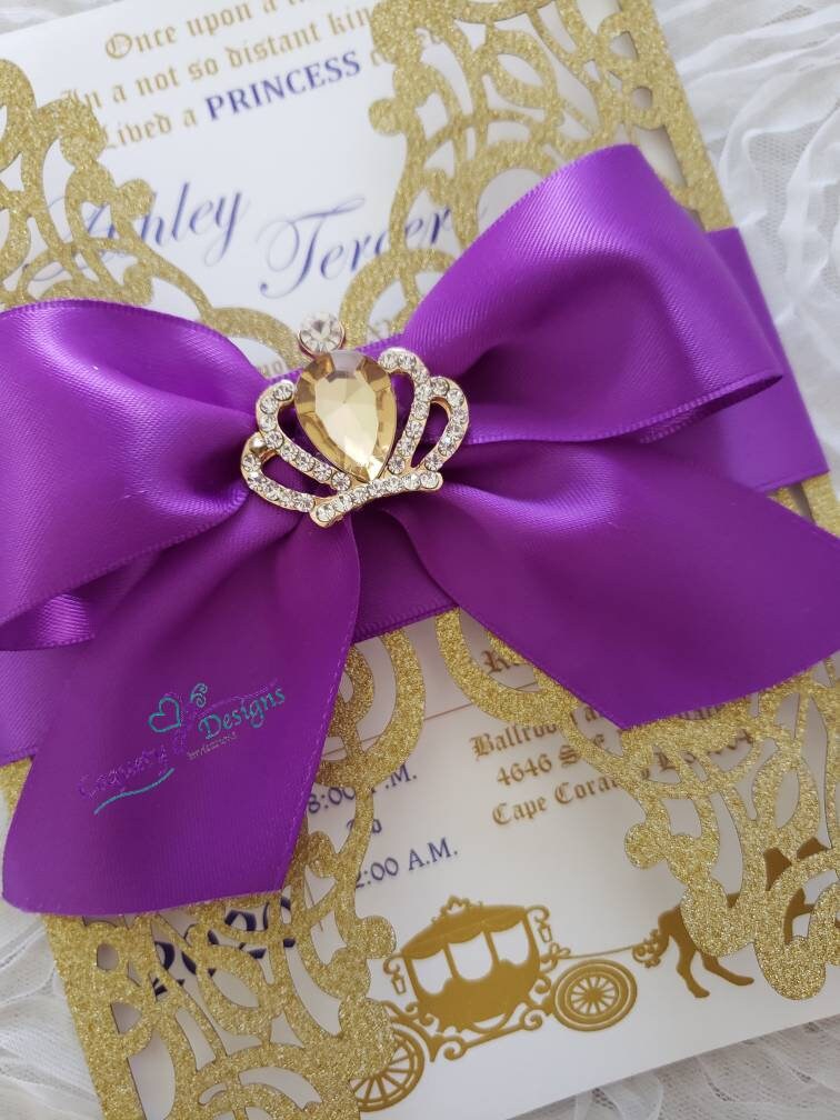 Beautiful Princess Gold Purple - Etsy