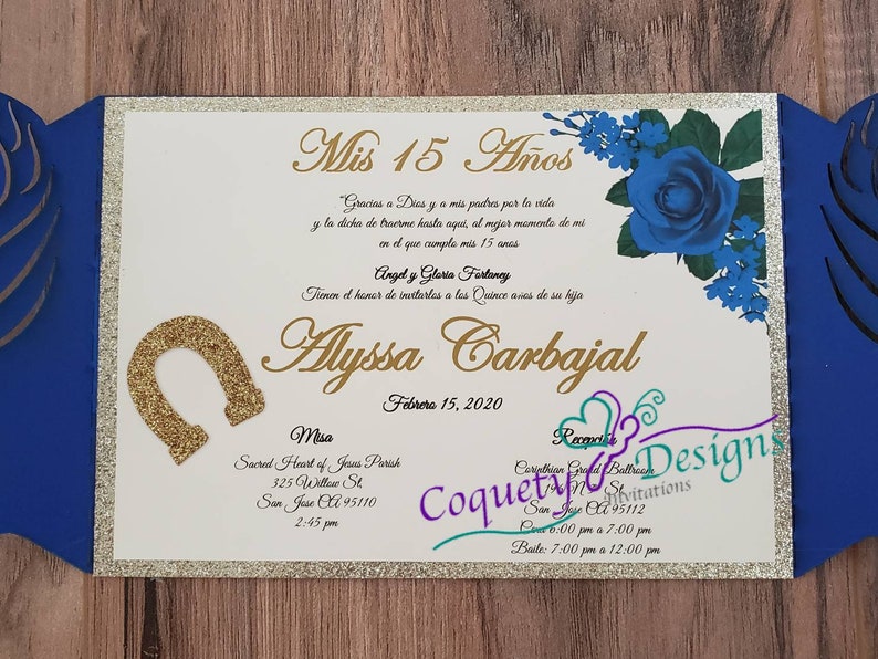 Beautiful Charro Invitation/quinceañeras/weddings/sweet16 - Etsy