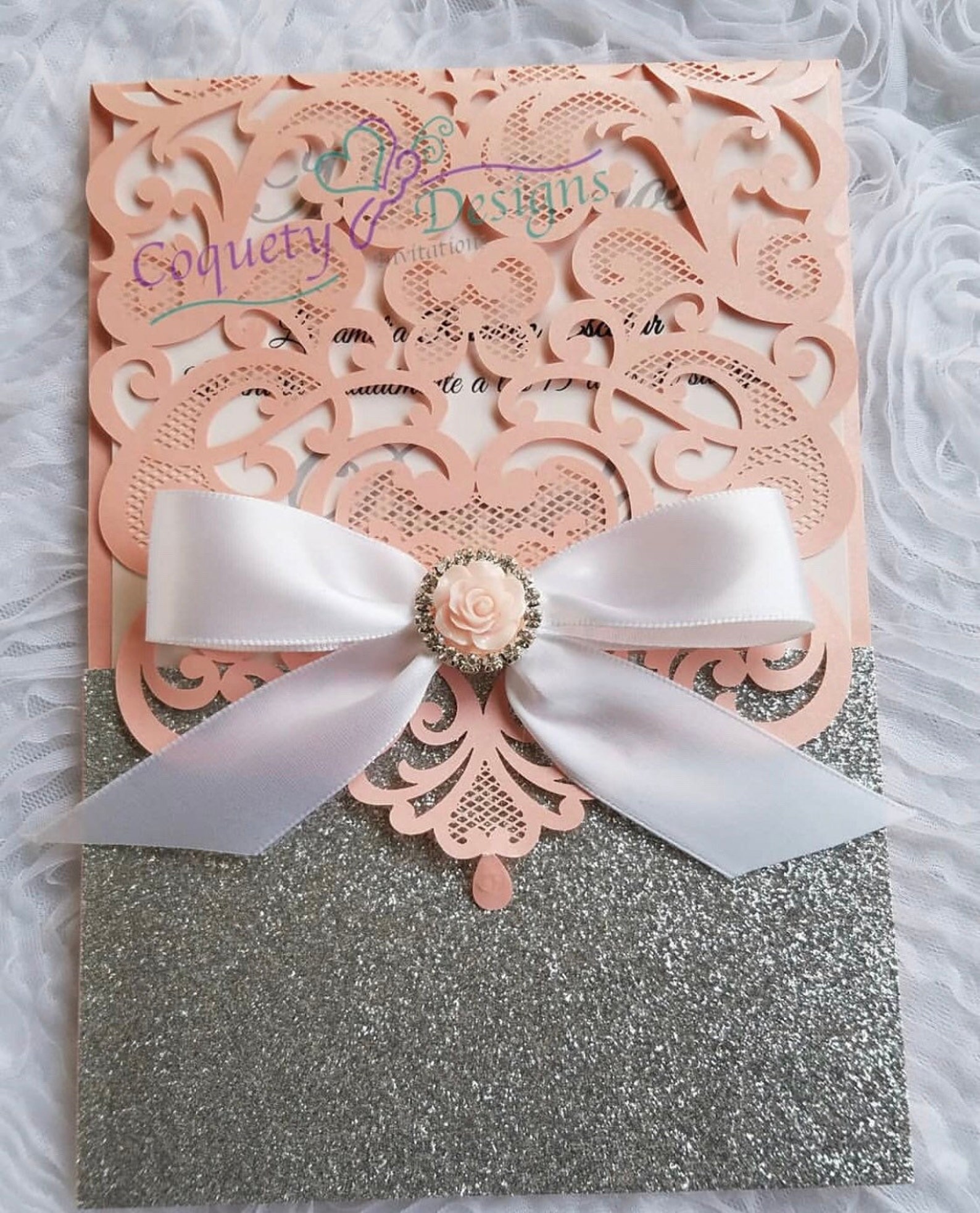 Beautiful Laser Cut Invitations Ideal for | Etsy