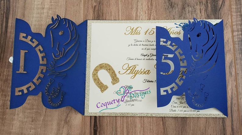 Beautiful Charro Invitation/quinceañeras/weddings/sweet16 - Etsy