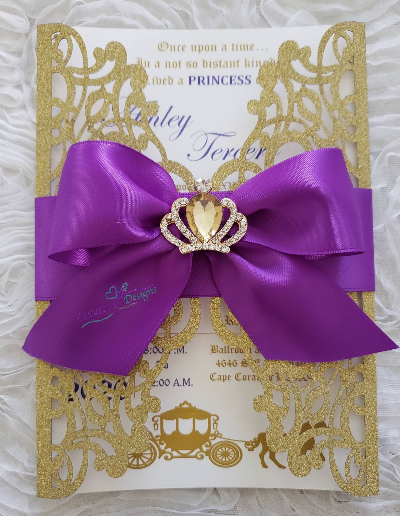 Beautiful Princess Gold Purple | Etsy