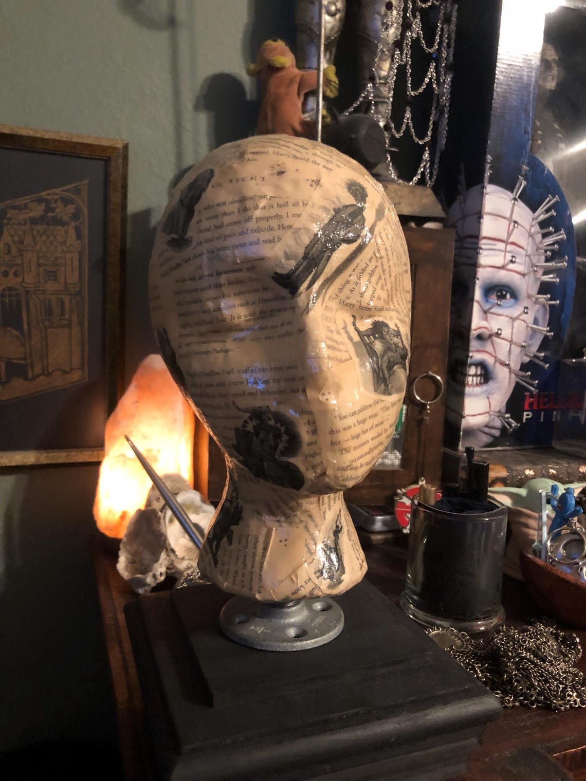 Showcase Handcrafted Display Heads Featuring Decoupage and Epoxy ...