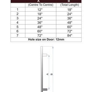 Door Pull Long Handle, Entry Door Handle 18 Rectangle H Shape ...