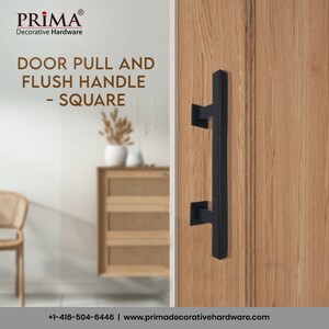 Barn Door With Square Door Pull, Barn Door Accessory, Square Doors Pull ...