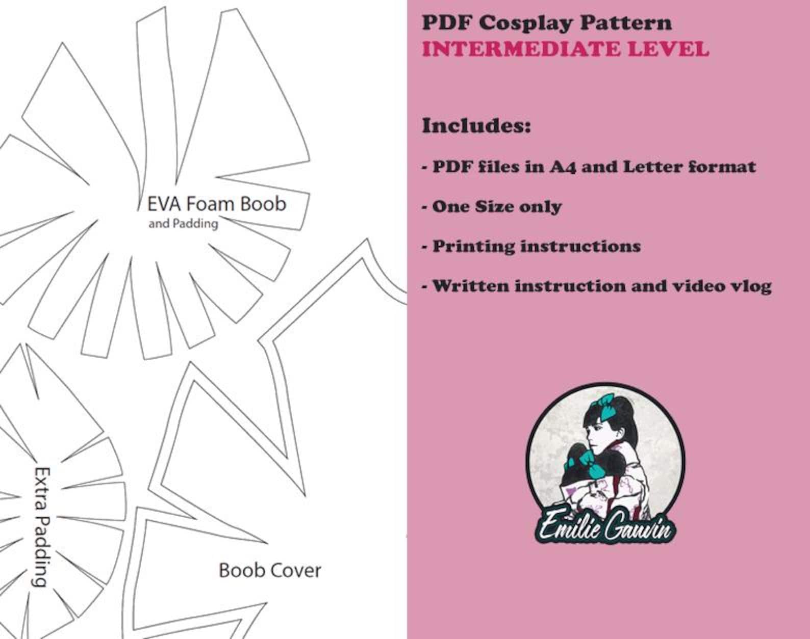DIGITAL FILE | Fake Bust PDF Pattern - Etsy
