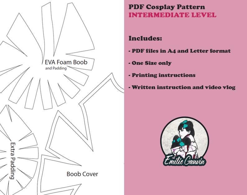 DIGITAL FILE | Fake Bust PDF Pattern - Etsy