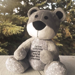 Bereavement Bear - Weighted Teddy Bear - Infant Loss Gift - Memorial ...