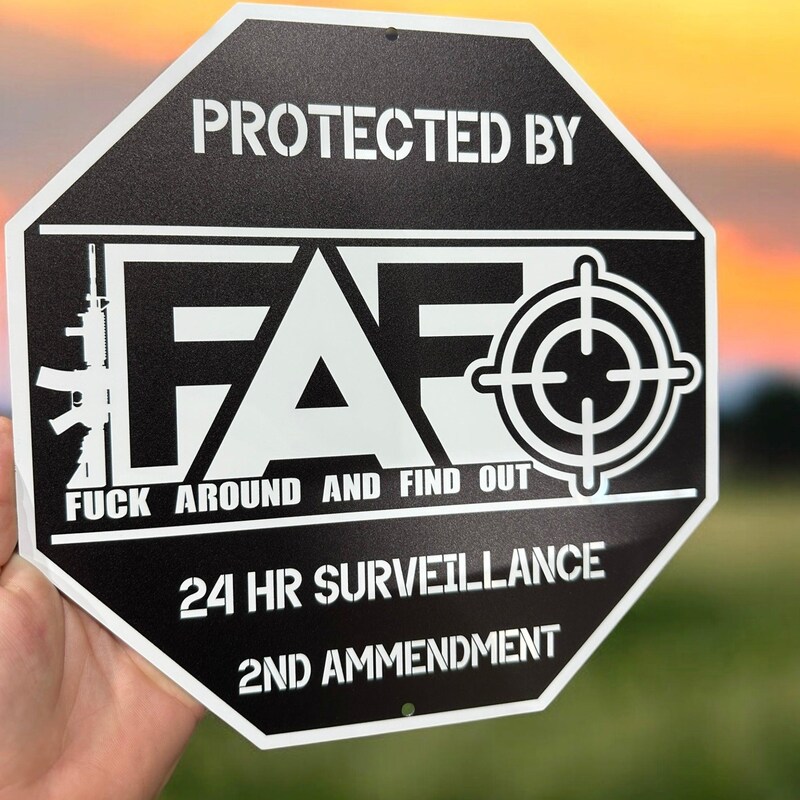 Fafo Security Sign - Etsy