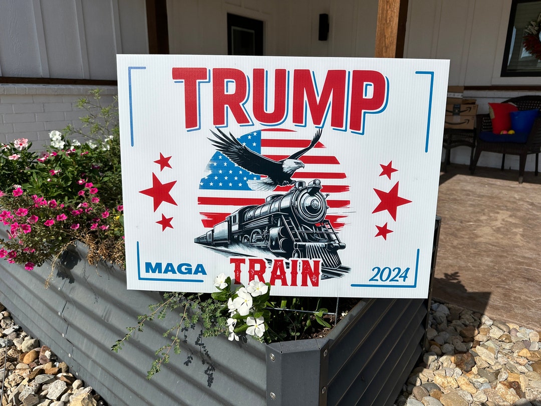 Trump 2024 Yard Sign Voting Felon Yard Sign With Yard Stake Political ...