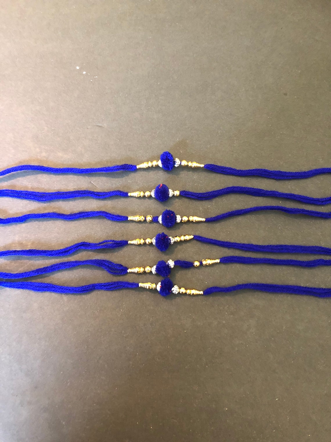 6 Pcs Blue Rakhi Rakshabandhan Indian Traditional Rakhi - Etsy