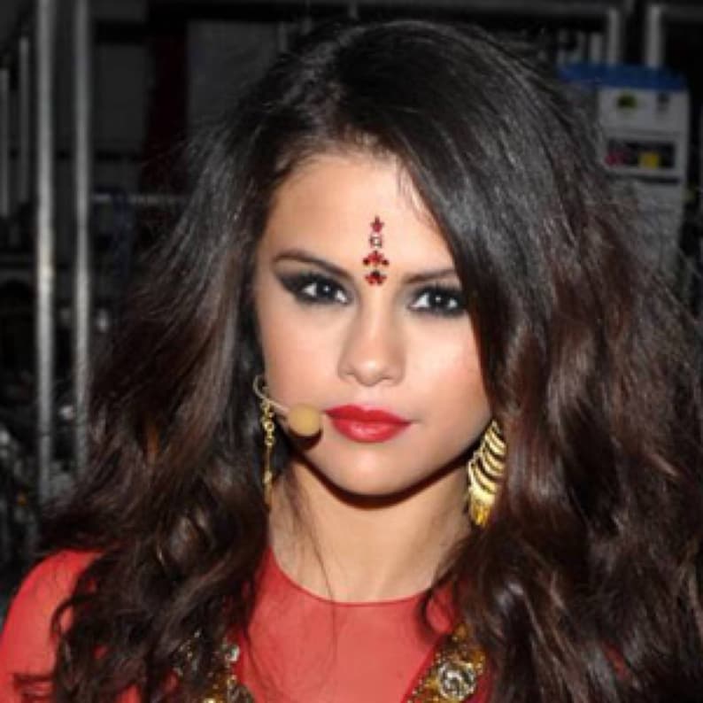 5 Pcs Fancy Multicolored Gold Temporary Forehead Sticker - Etsy