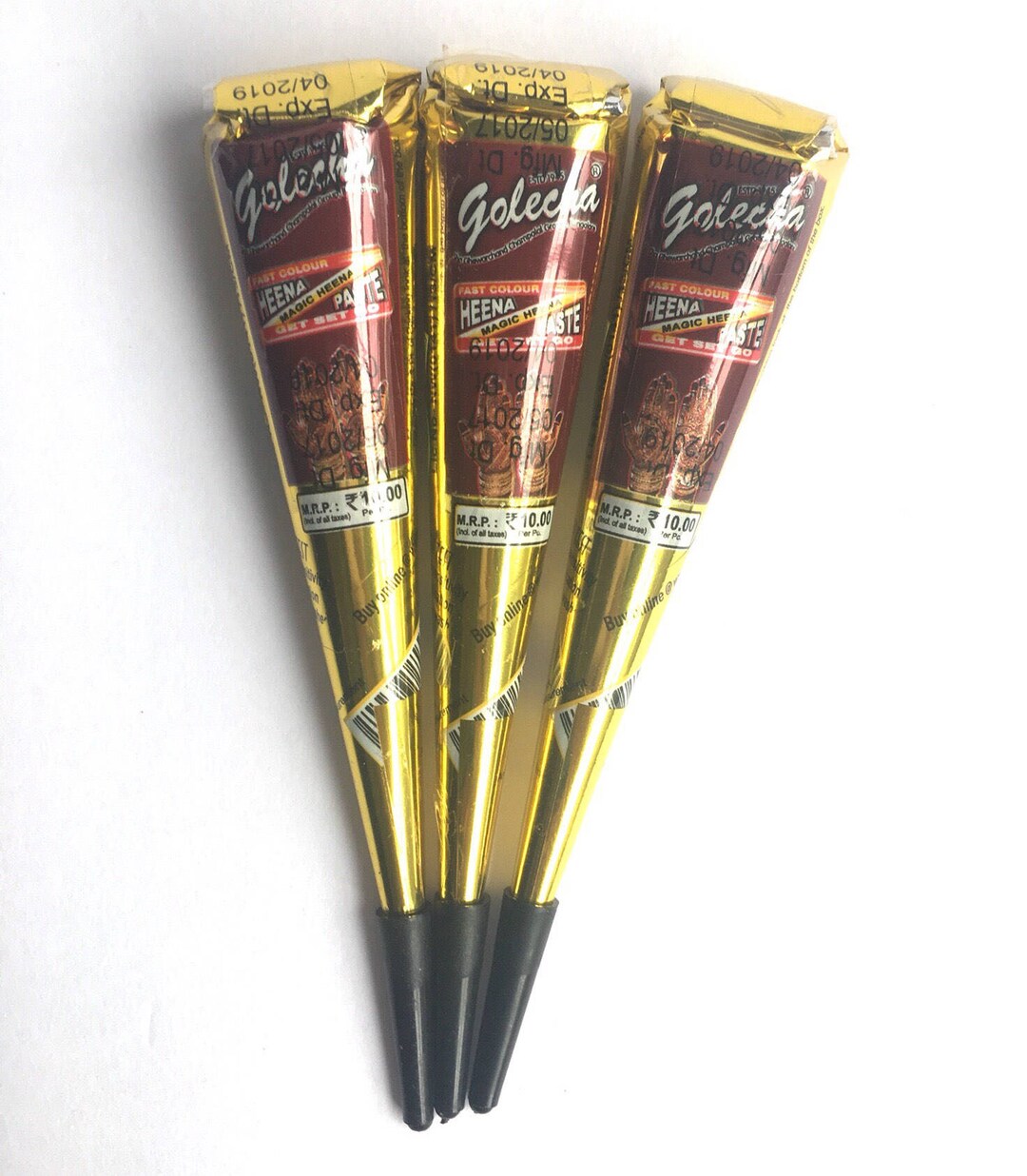 3 X Herbal Red Henna Cones Temporary Tattoo Ink - Etsy