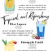 Printable Summer Pool Party Cocktail Menu, Tropical Cocktails ...