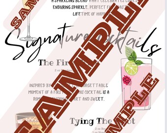 Speakeasy Cocktails Menu, Printable Bar Menu, PDF Themed Cocktails ...