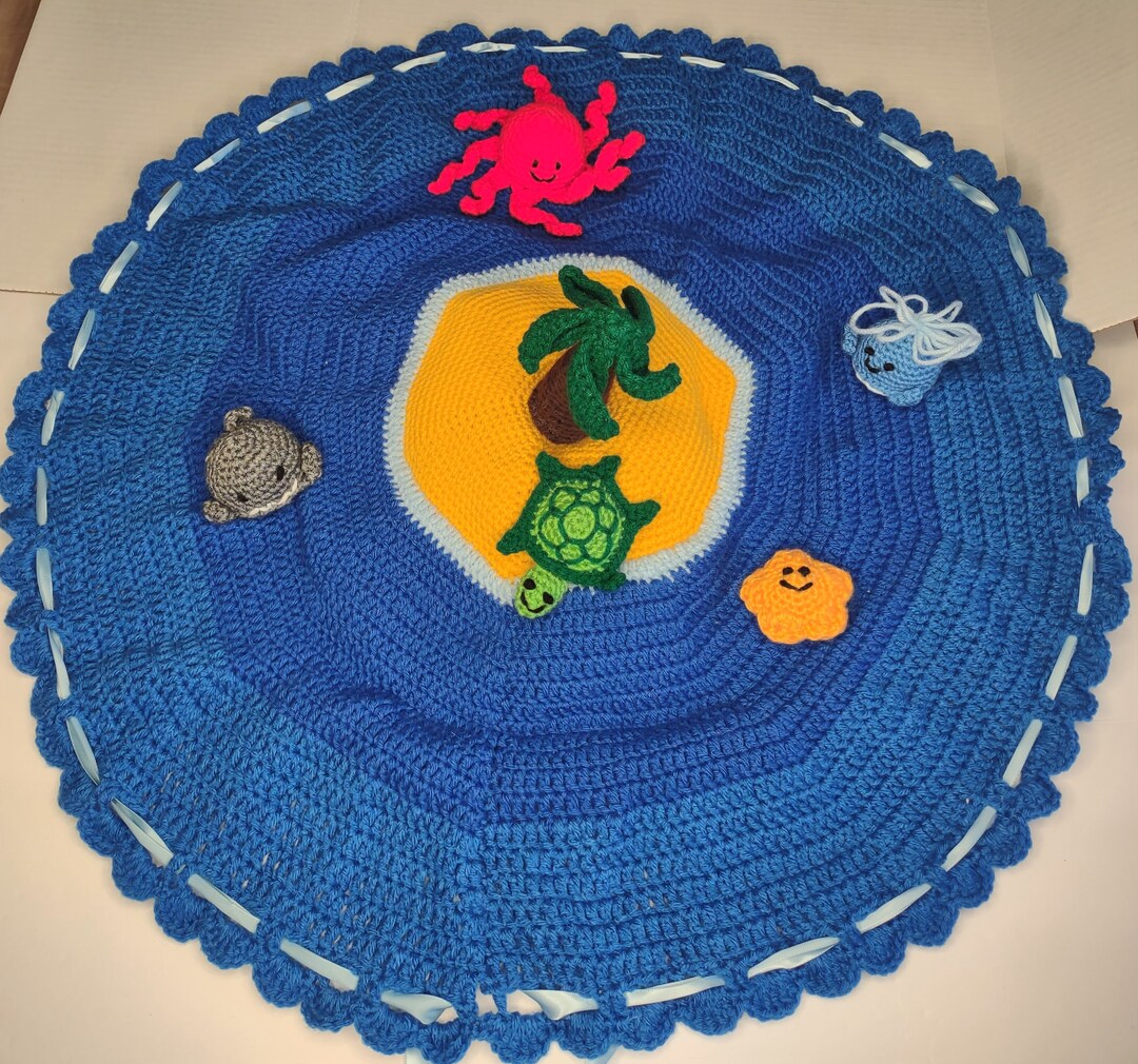 Amigurumi Crochet Amigurumi Ocean Play Mat Baby Toy - Etsy