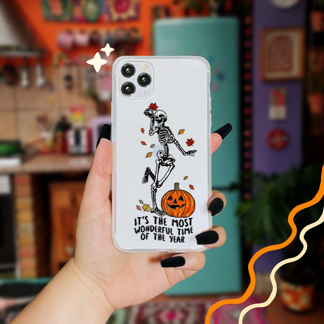 Spooky Halloween Skeleton Phone Case | Autumn iPhone Case | Fall iPhone ...
