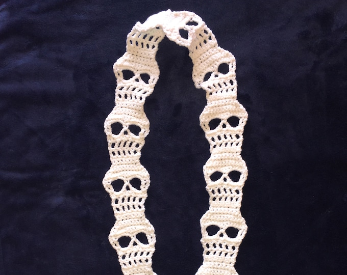 Skull Scarf Crochet Pattern DIGITAL - Etsy