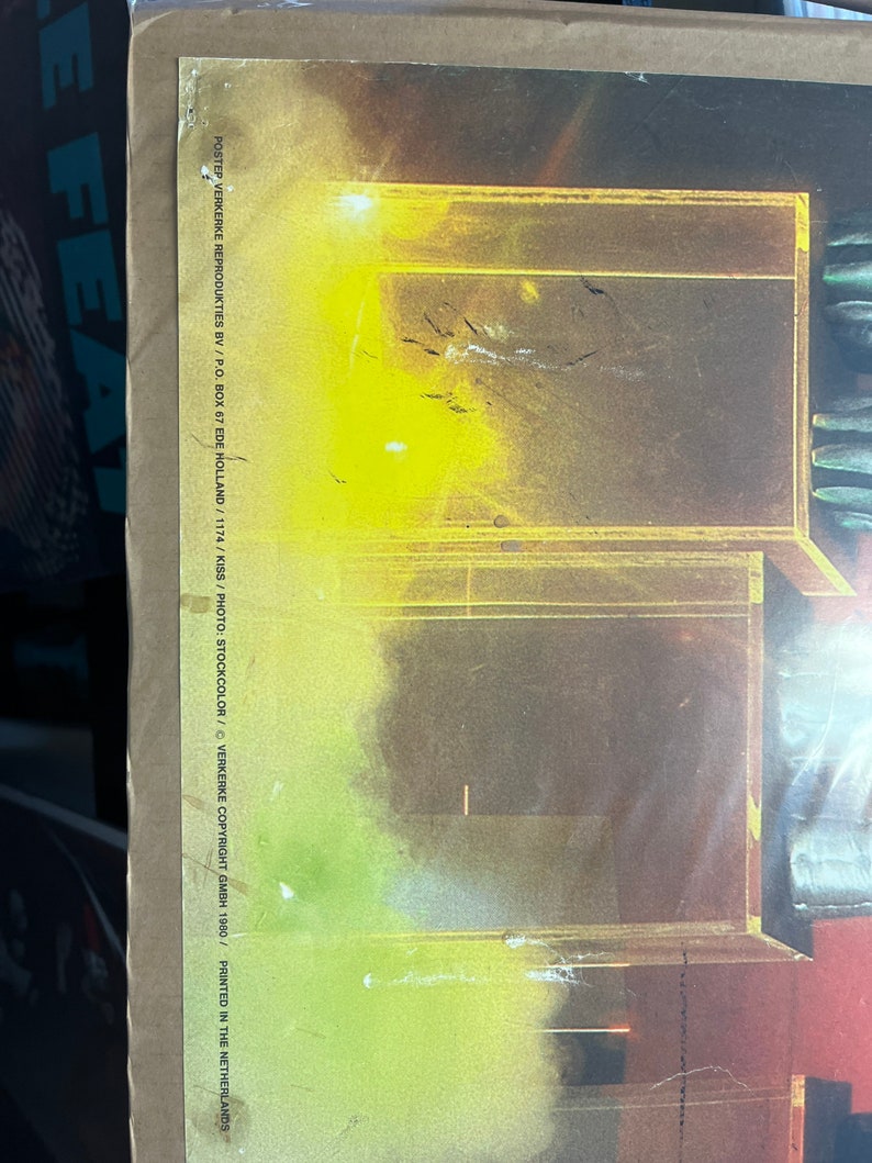 Vintage 1980 KISS Poster Verkerke Netherlands Print - Etsy