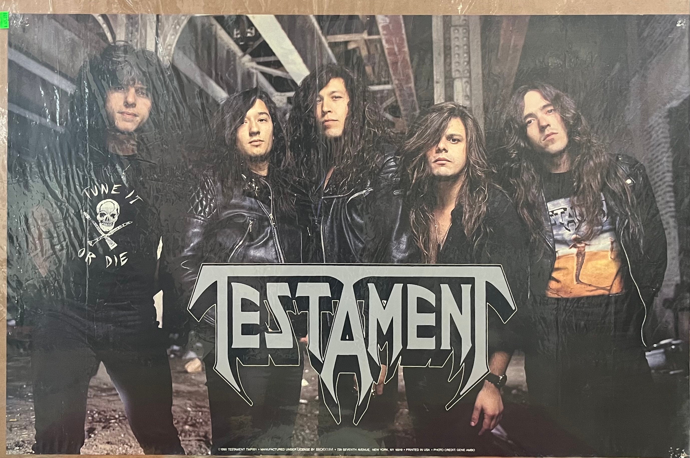 Vintage 1990 Original Testament Promo Poster - Etsy