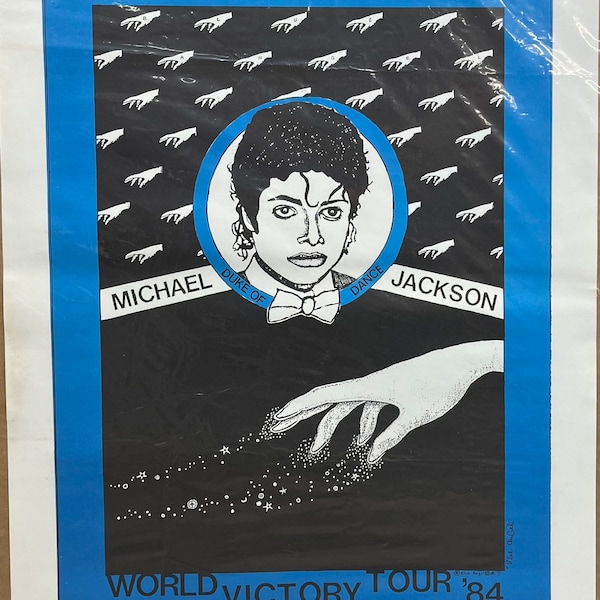 Michael Jackson Tour Poster - Etsy