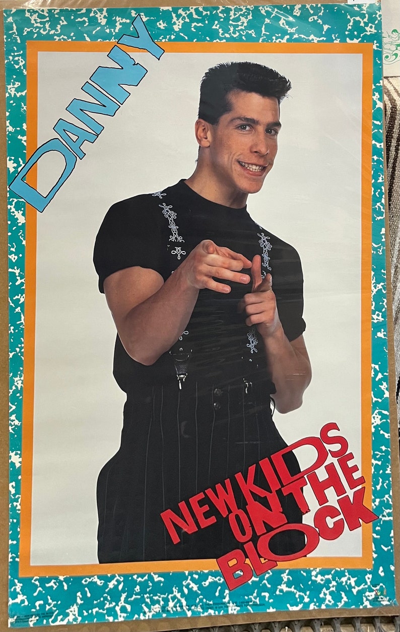 Original 1989 Danny New Kids on the Block Poster - Etsy