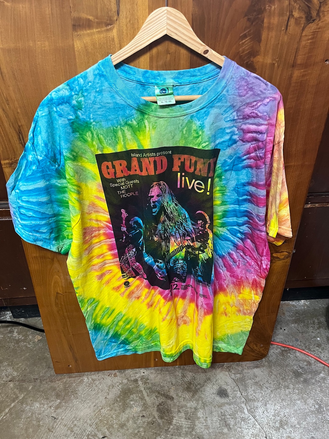 Grand Funk Live Tie Dye Tee - Etsy