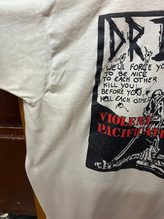 Rare Vintage DRI Violent Pacification Graphic Tee - Gem