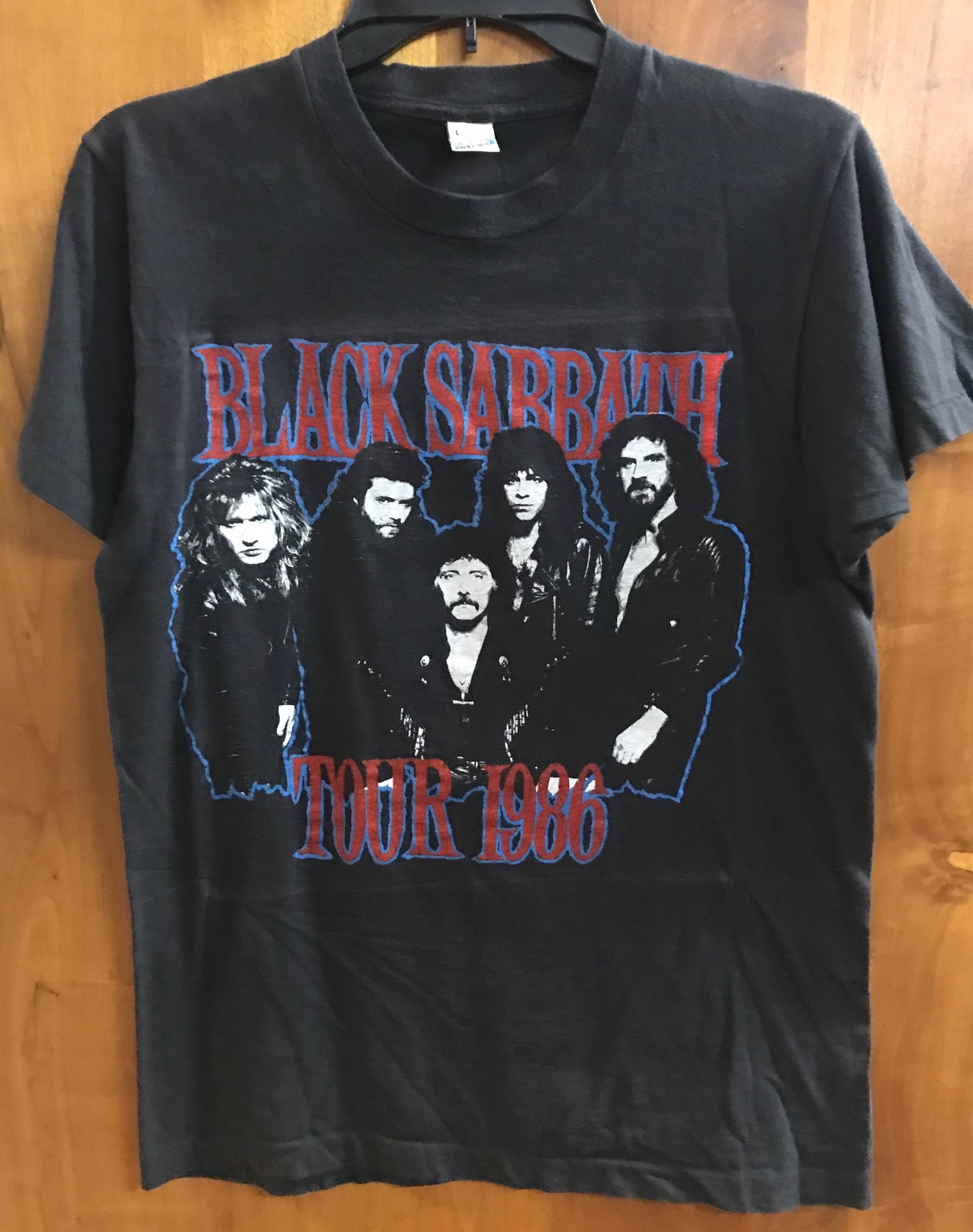 Vintage Black Sabbath 1986 Tour T-shirt - Etsy