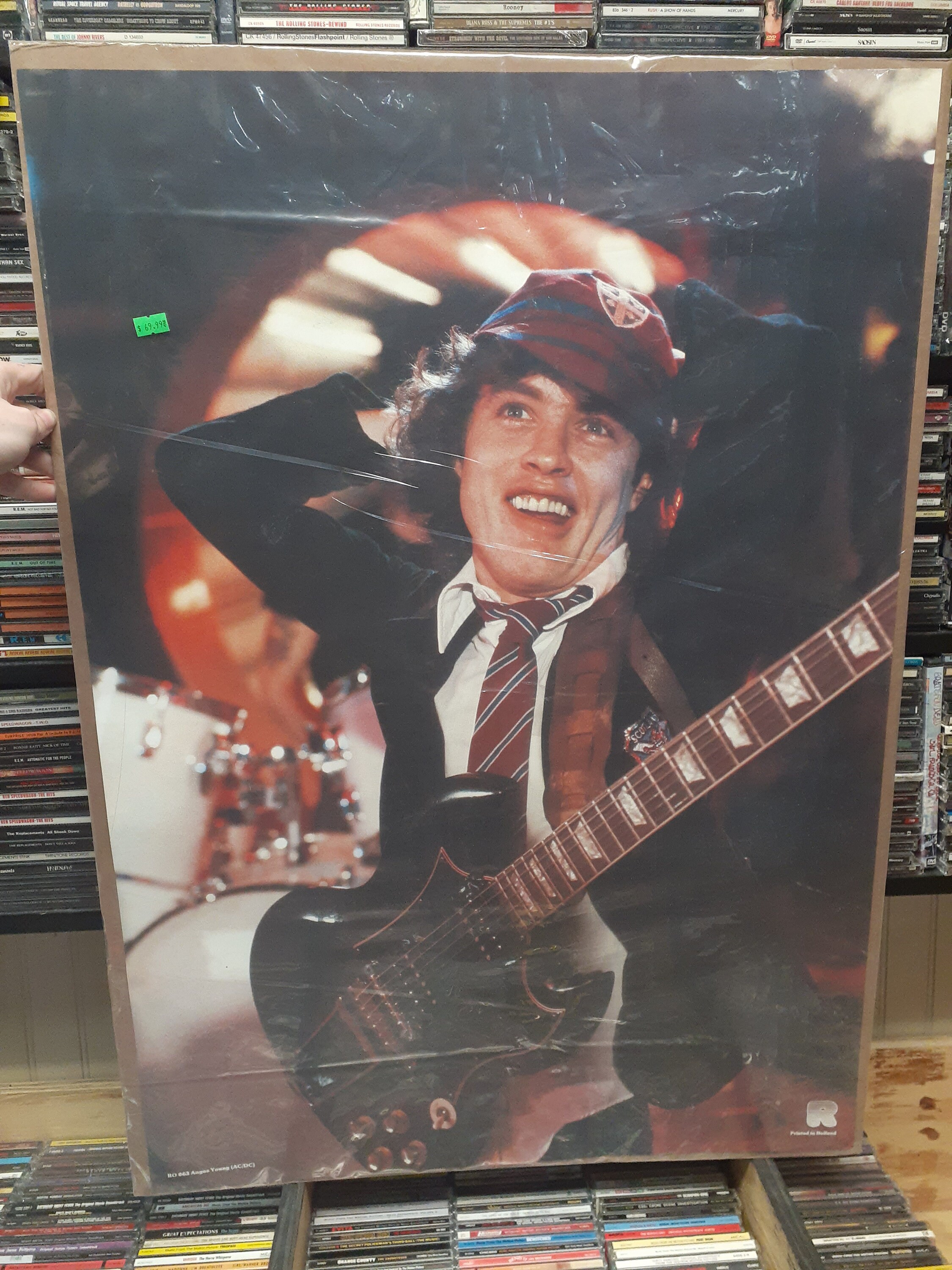 AC/DC Vintage Angus Young Poster - Etsy