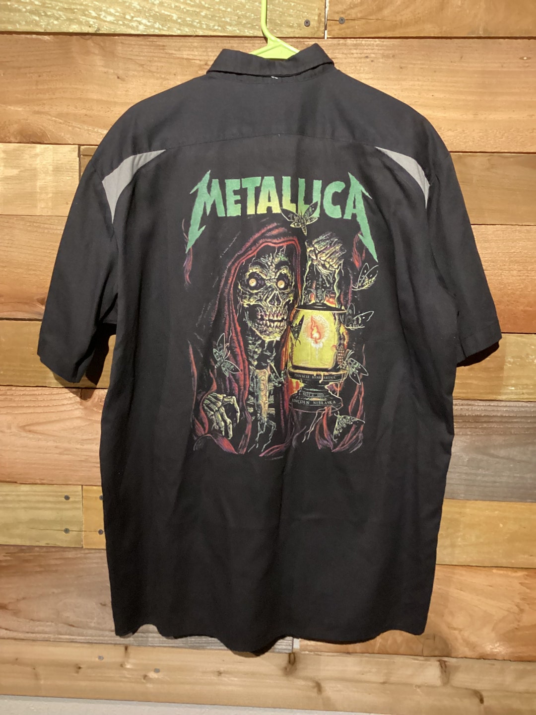 Metallica Button up Mechanic Shirt L - Etsy Canada