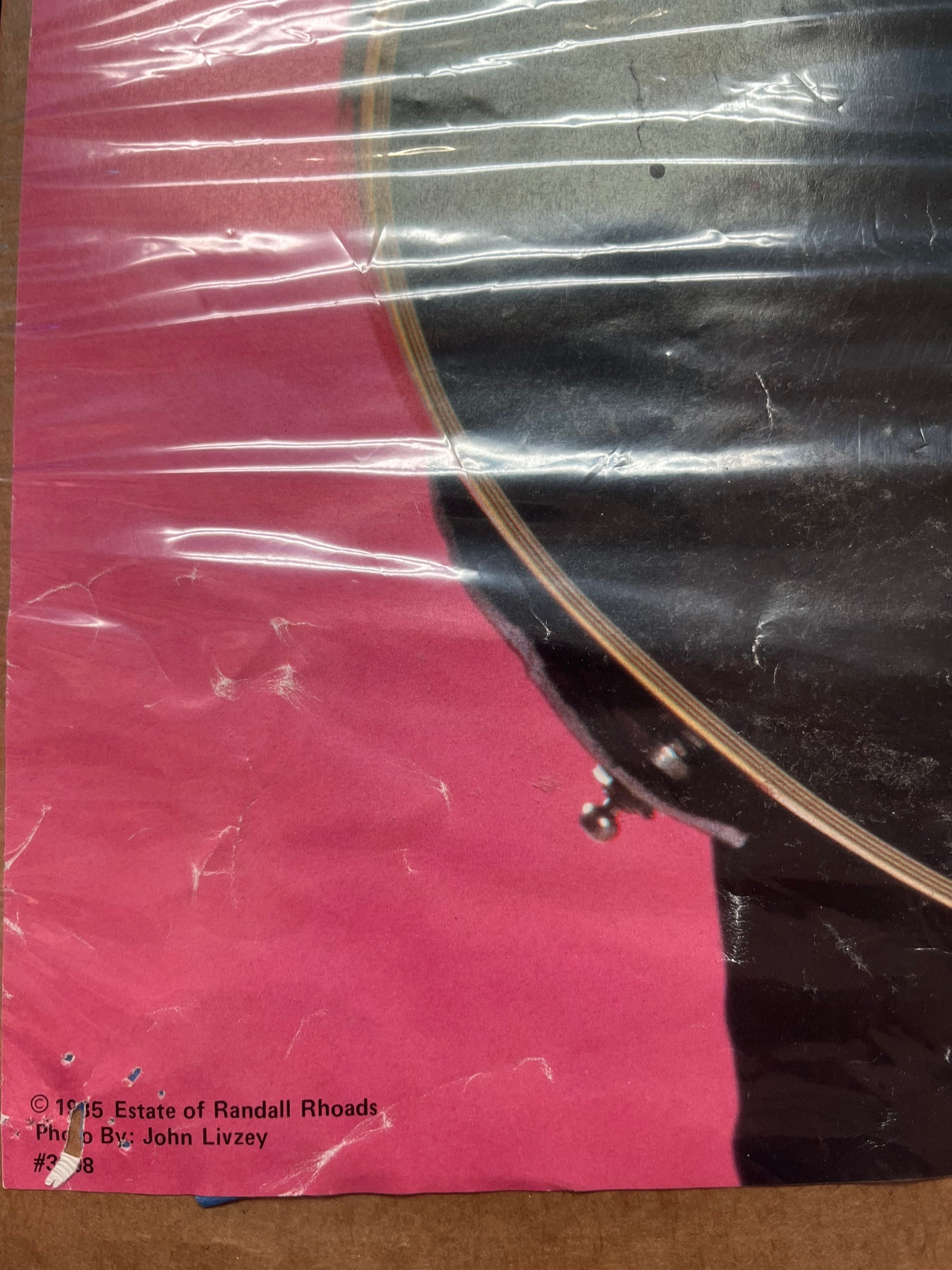 Original Vintage 1985 RANDY RHOADS Memorial Poster - Etsy