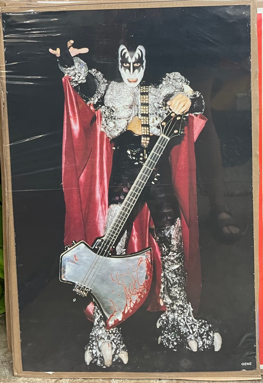 Vintage Original KISS Photo of Gene Poster - Etsy