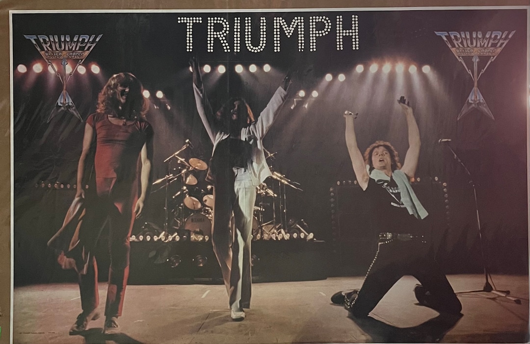 Original Vintage 1991 TRIUMPH Concert Shot Poster - Etsy