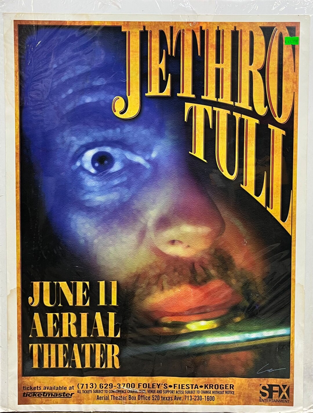 JETHRO TULL Face Shot Promotional Poster - Etsy