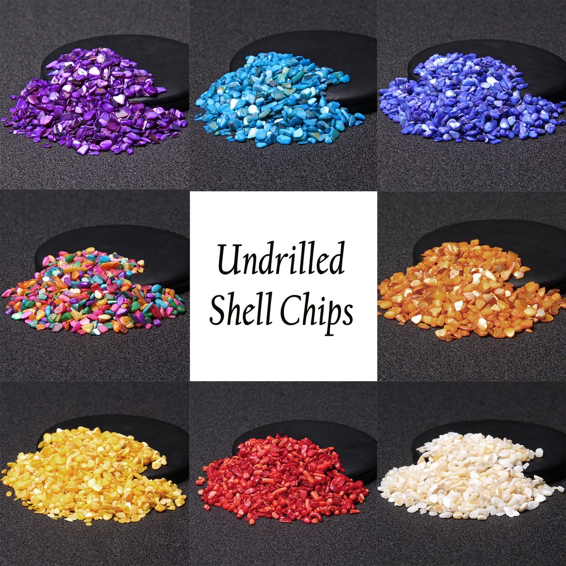 50/100/200G Multicolor Dyed Chips Natural Freshwater Shell - Etsy