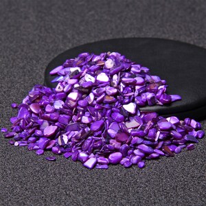 50/100/200G Multicolor Dyed Chips Natural Freshwater Shell Chips Beads ...