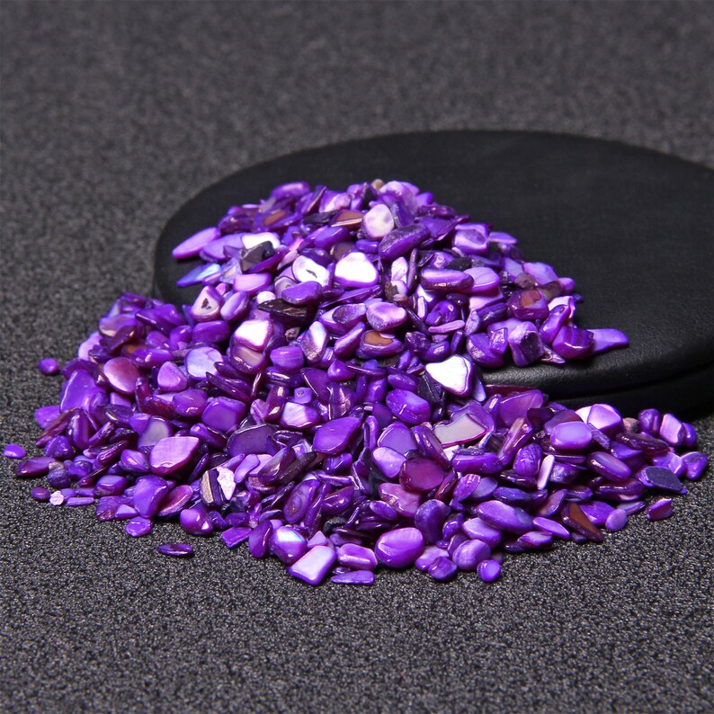 50/100/200G Multicolor Dyed Chips Natural Freshwater Shell Chips Beads ...