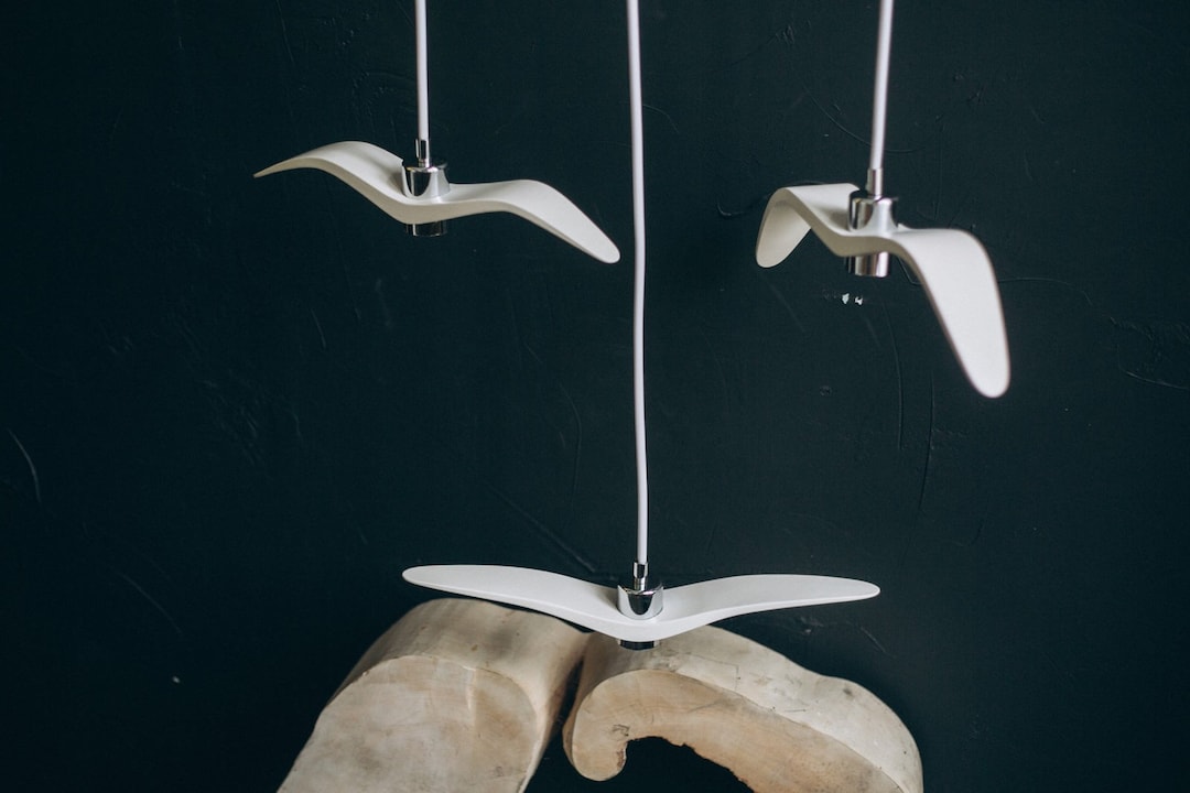 Bird Lamp Chandelier Bird Wood Pendant Light Wooden Interior Ceiling ...