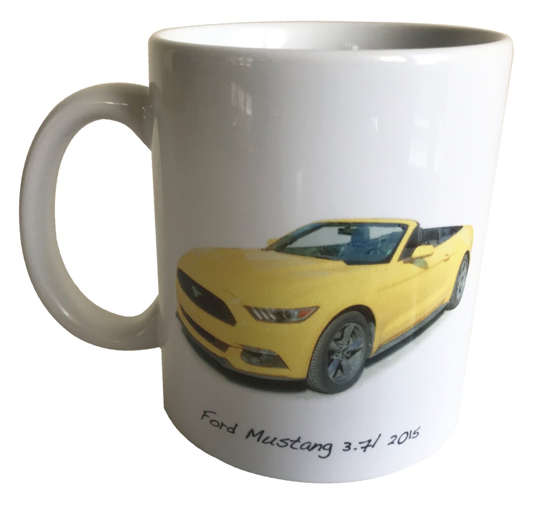 Ford Mustang 3.7l V6 2015 - 11oz Ceramic Mug - Single, Pair or Set of ...