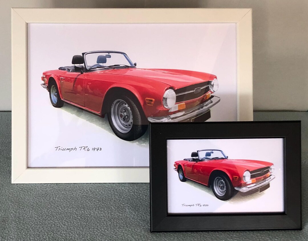 Triumph TR6 1973 Picture Two Sizes Available: Classic British Sports ...