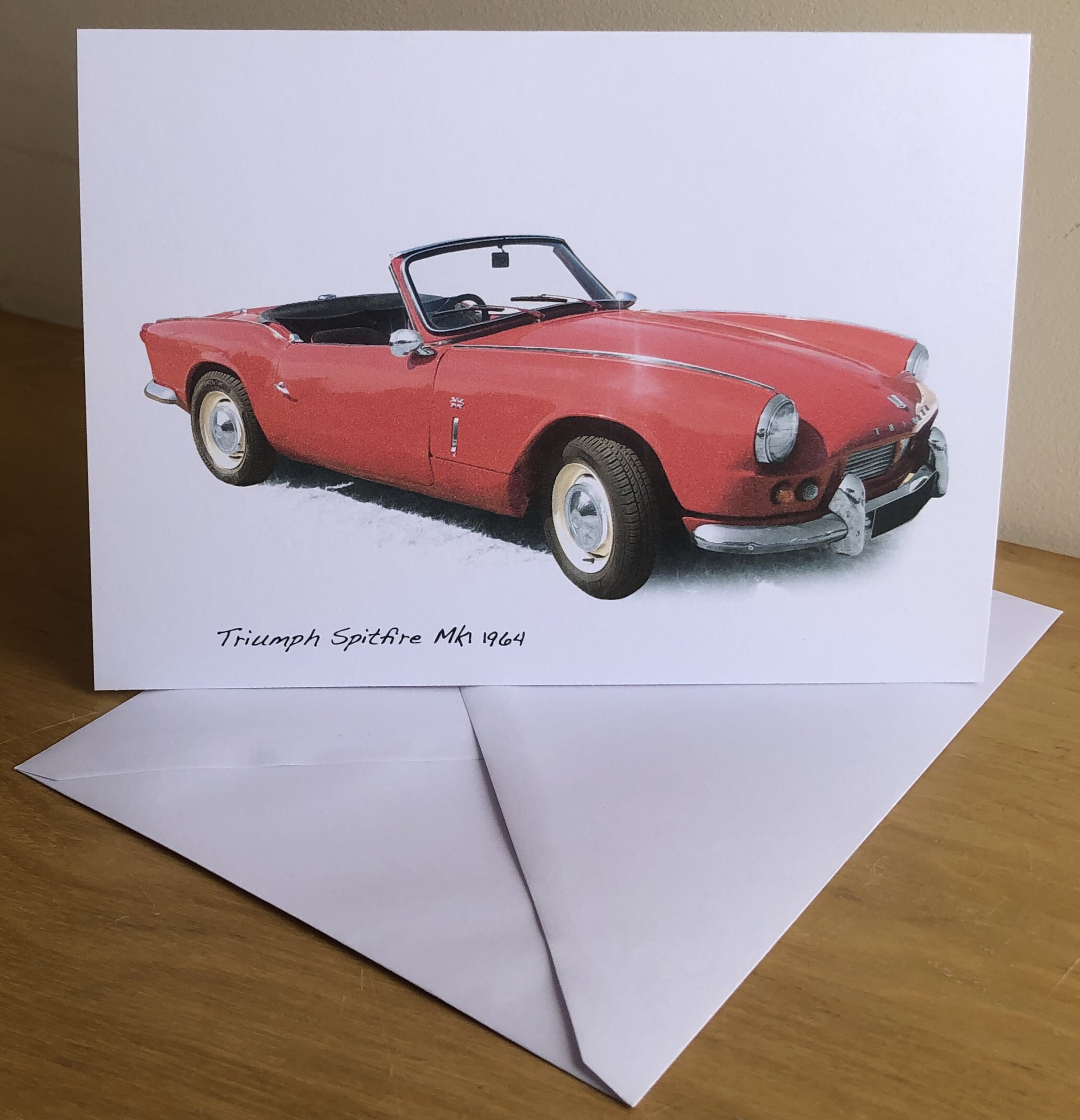 Triumph Spitfire Mk1 1964 - 5 X 7in Happy Birthday, Happy Anniversary ...
