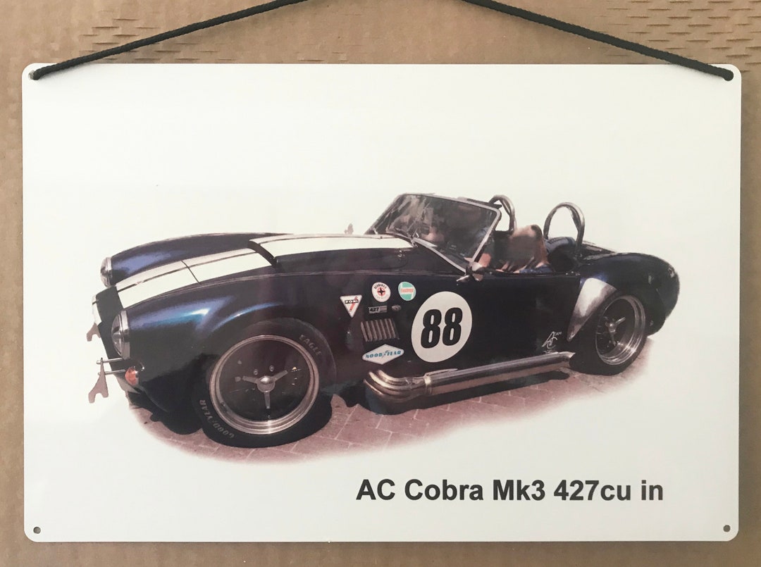 AC Cobra Mk3 427 Cu In. - Aluminium Plaque (two Sizes A5, 203 X 304mm ...