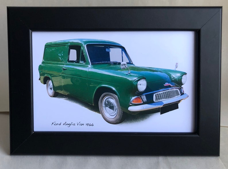 Ford Anglia Van 1966 Photograph 4 X 6in in Either a Black or White ...