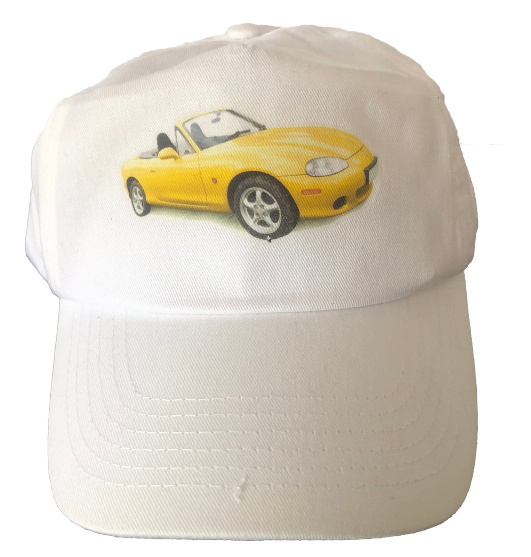 Mazda MX-5 Mk2 2003 yellow Baseball Cap - Etsy UK