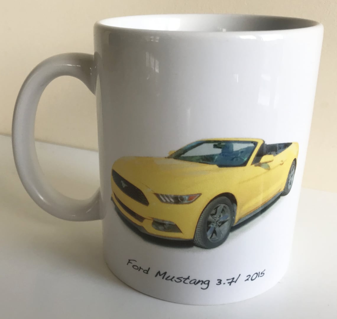 Ford Mustang 3.7l V6 2015 11oz Ceramic Mug Single or Set - Etsy