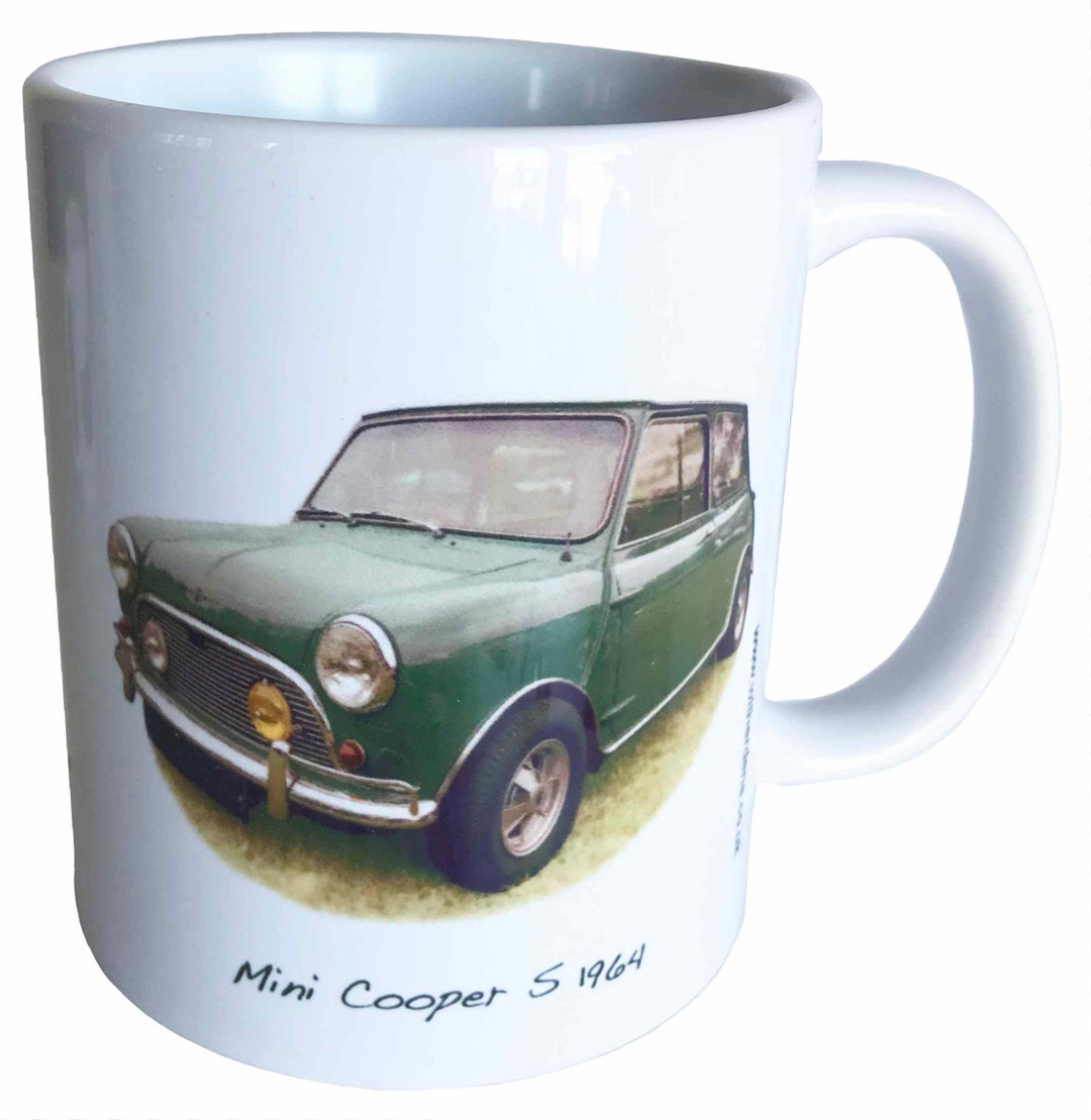 Mini Cooper S 1071cc 1964 - 11oz Ceramic Mug - Single, Pair or Set of ...