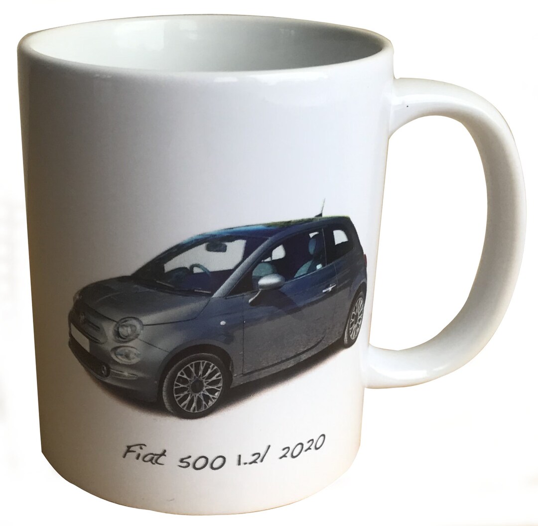 Fiat 500 1.2l 2020 - 11oz Ceramic Mug - Single, Pair or Set of Four ...