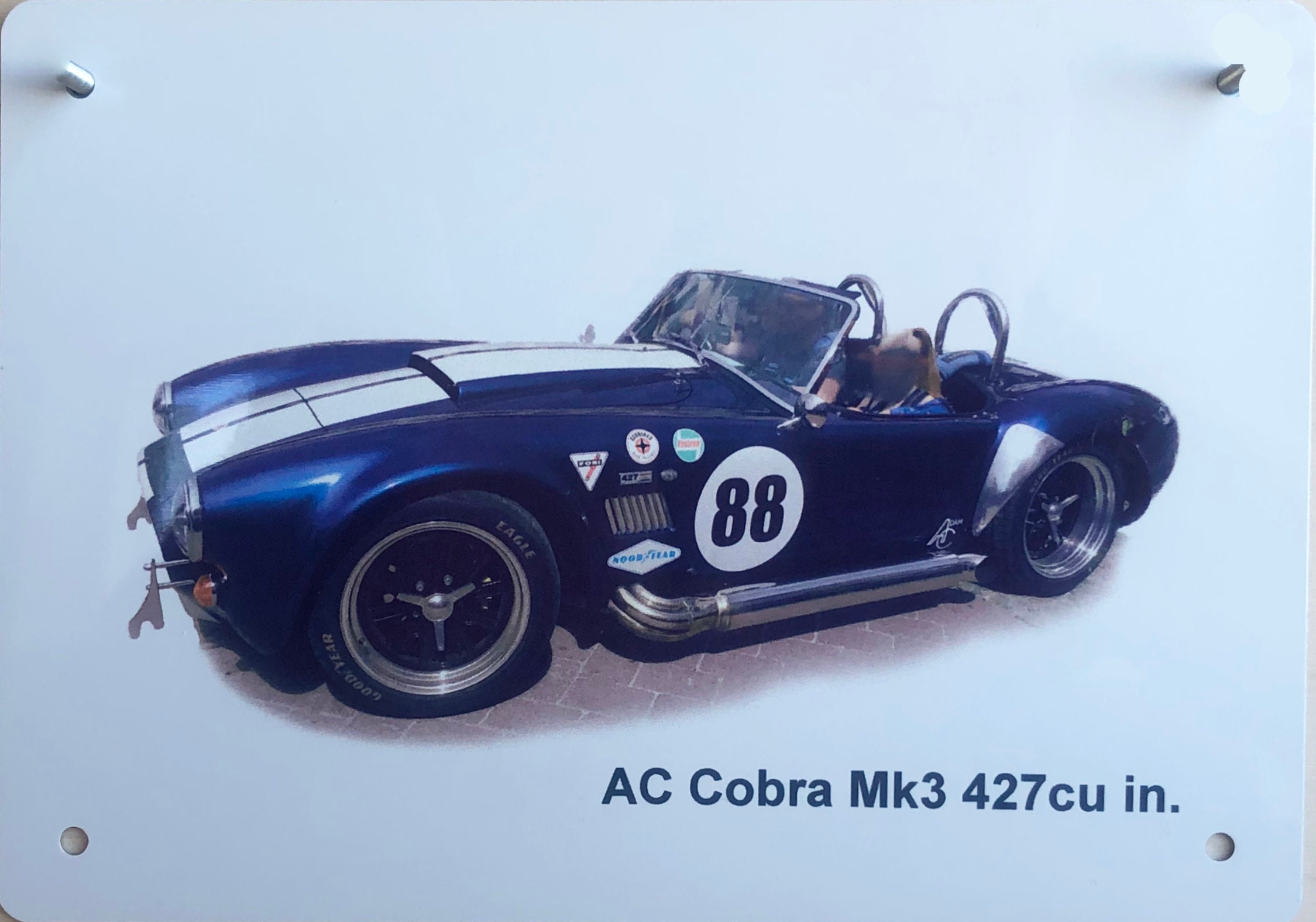 AC Cobra Mk3 427 Cu In. - Aluminium Plaque (two Sizes A5, 203 X 304mm ...