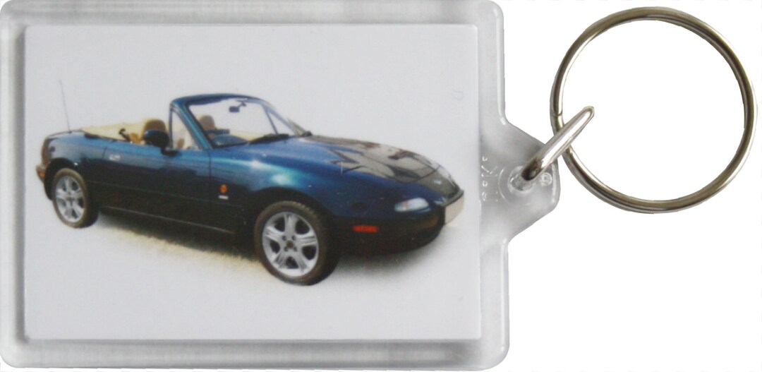 Mazda MX-5 Mk1 1996- Keyring With 50 X 35mm Insert - Novelty Gift for ...